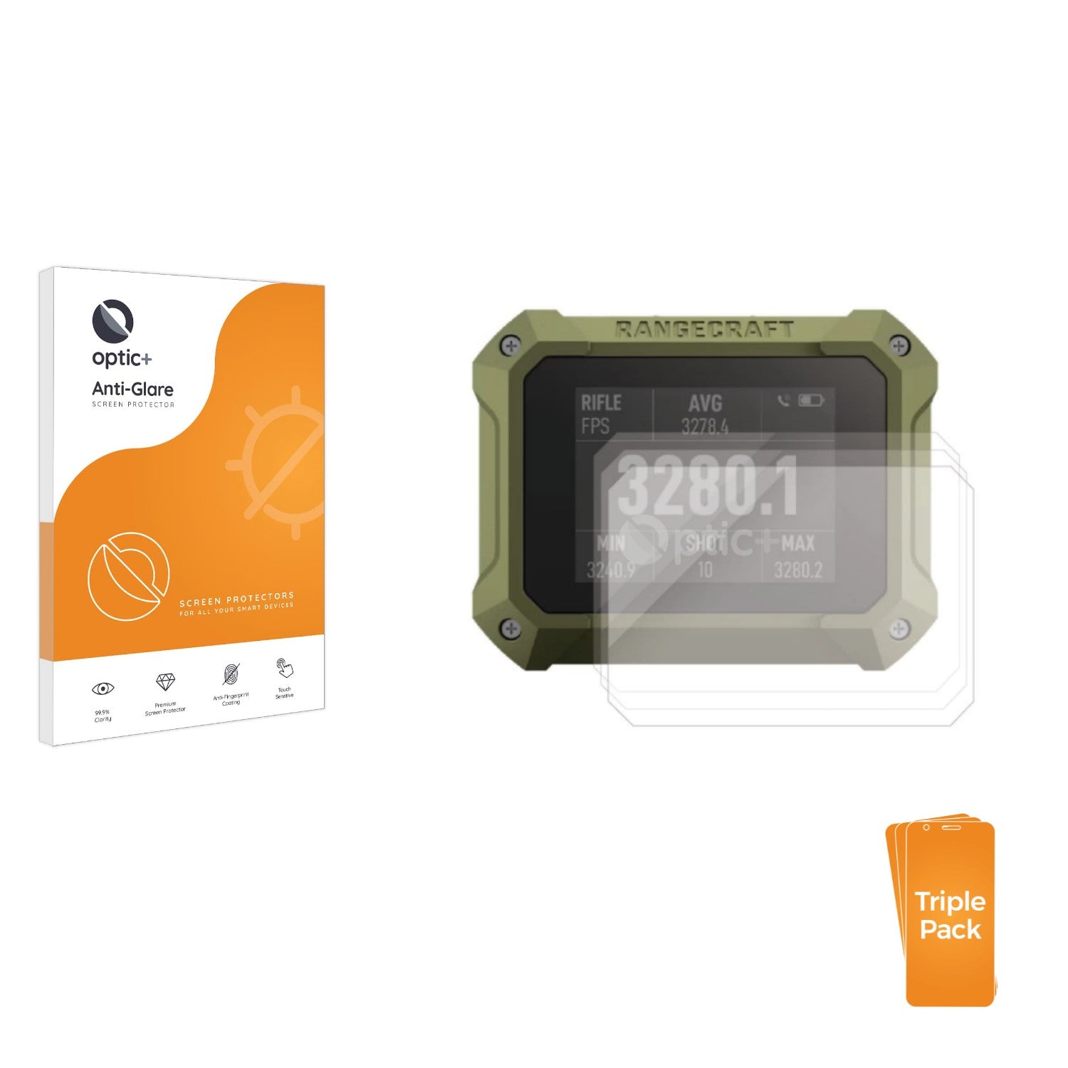 3pk Optic+ Anti-Glare Screen Protectors for Athlon Rangecraft ...