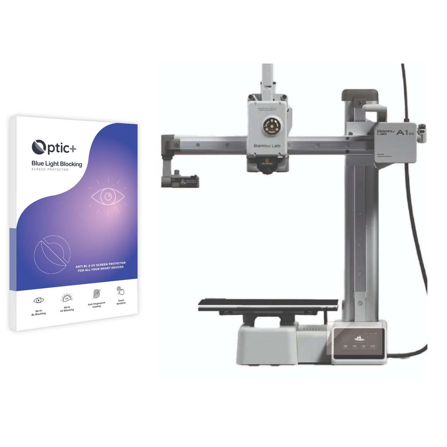 Optic+ Blue Light Blocking Screen Protector for Bambu Lab A1 Mini ...