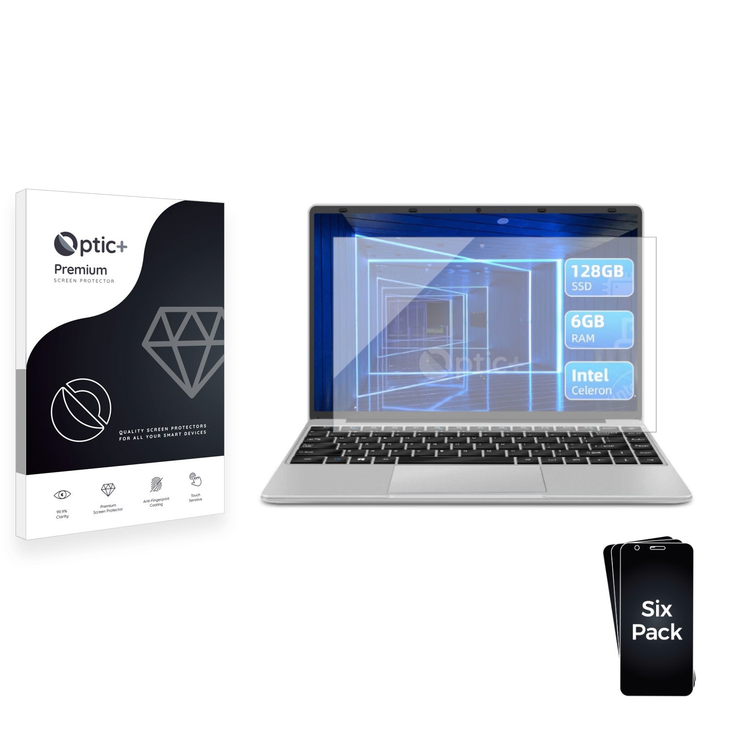 6pk Optic+ Premium Film Screen Protectors for Wozifan W5 - ScreenShield